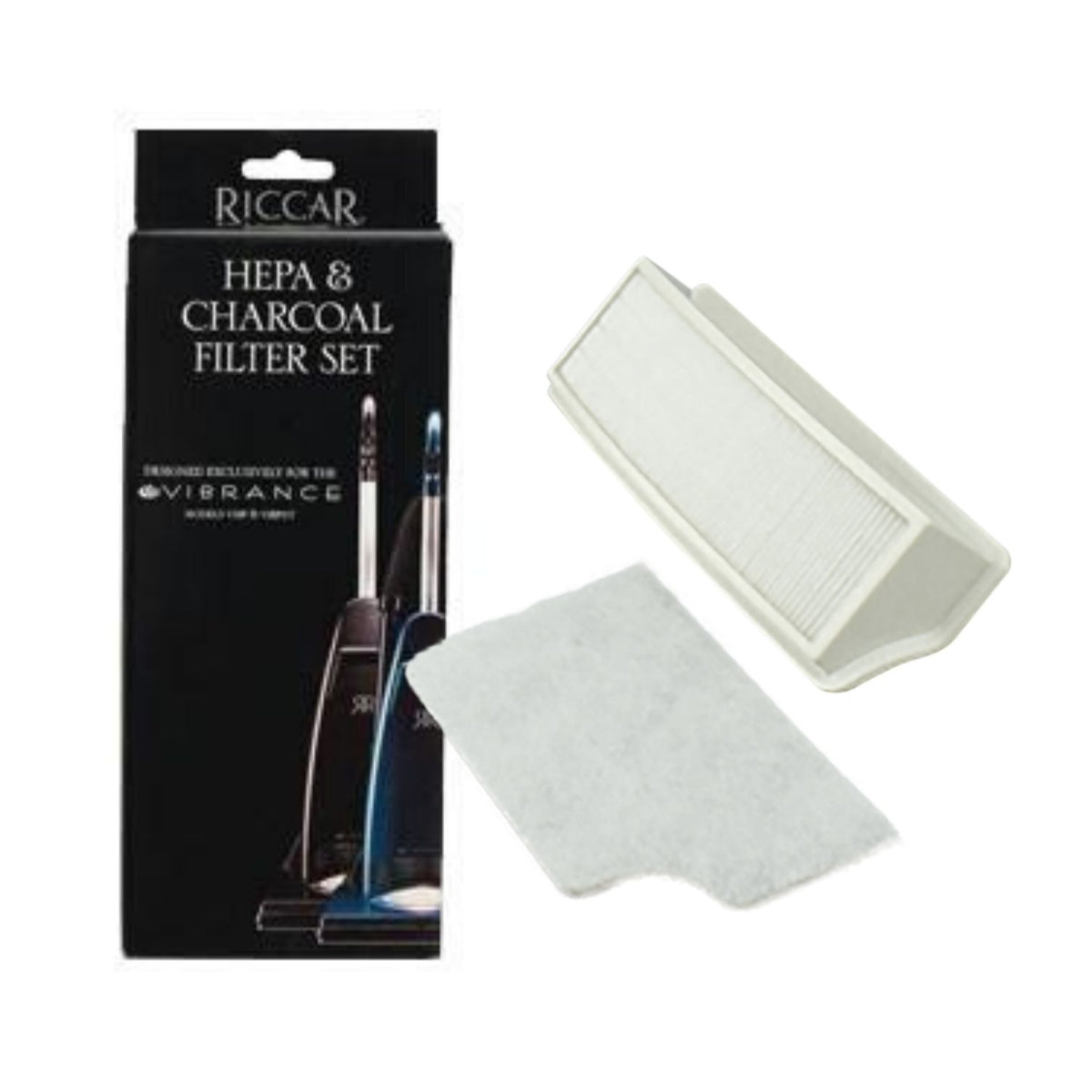 Riccar Vibrance Premium HEPA Media and Charcoal Filter Set (RVPF ...